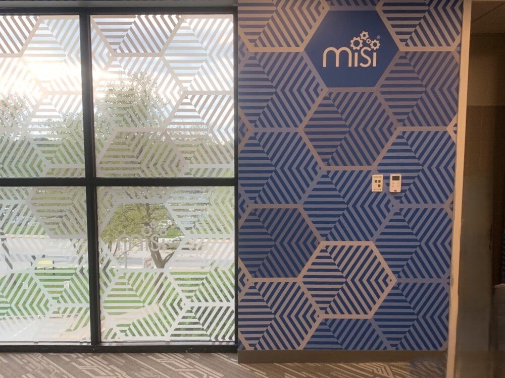 AI for Graphic Design of Custom Office Window Graphics